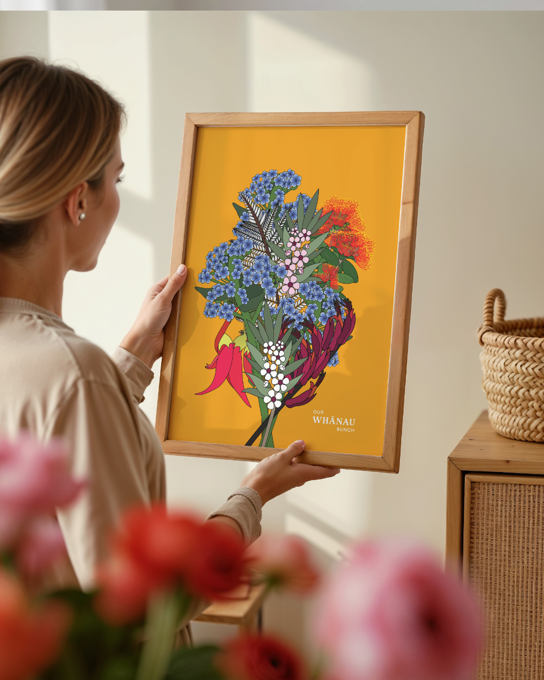 Our Native Family Bunch | Personalised NZ Family Print | Medley Creative